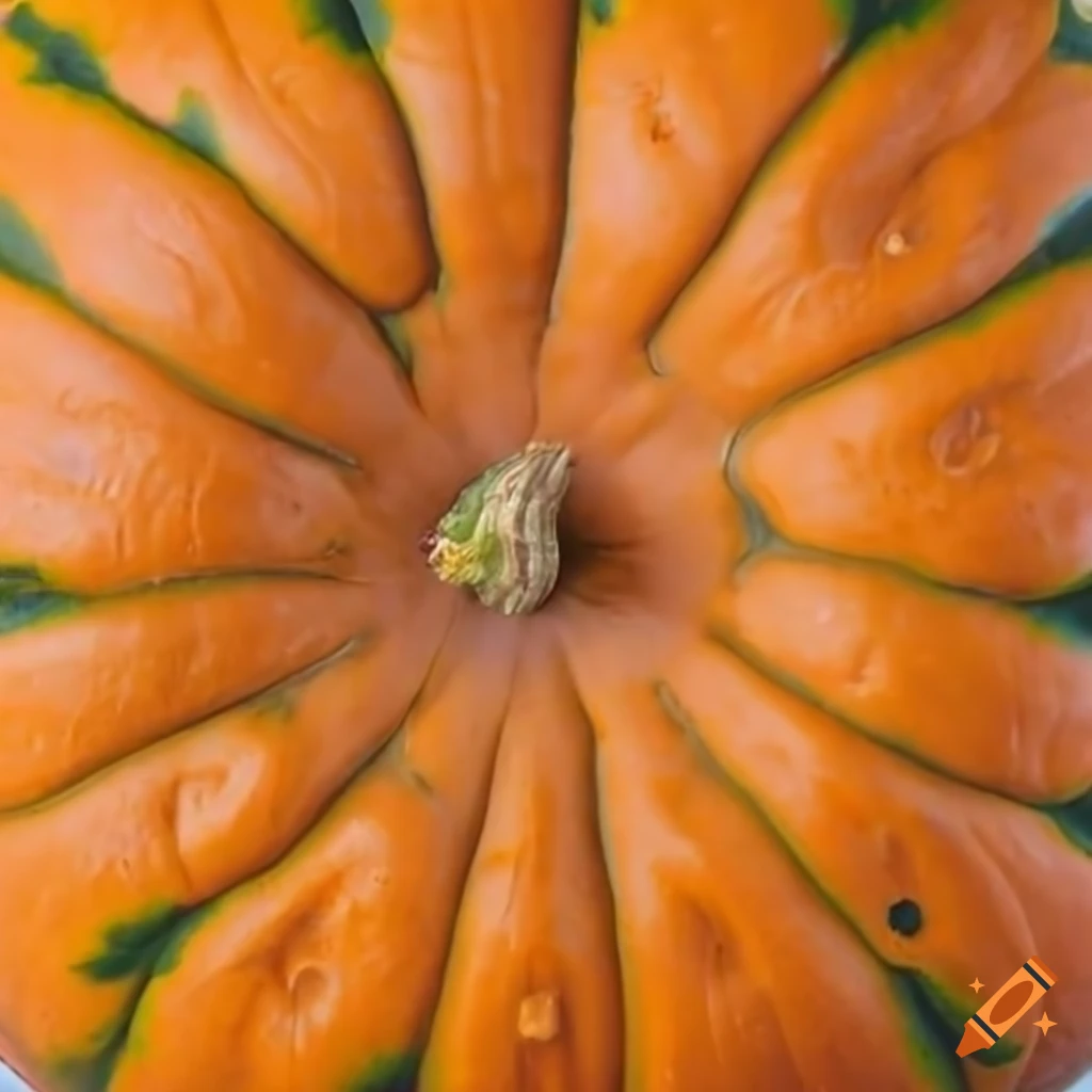 Pumpkin texture from above on Craiyon