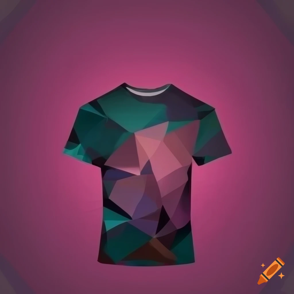 Abstract polygon shapes t-shirt design suitable for all-over printing ...