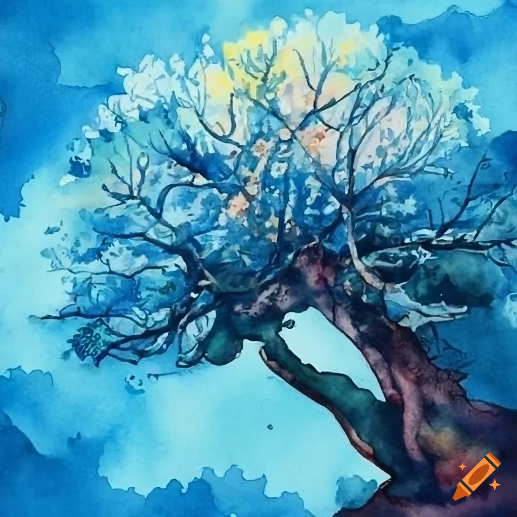 Ancient japanese style tree on Craiyon
