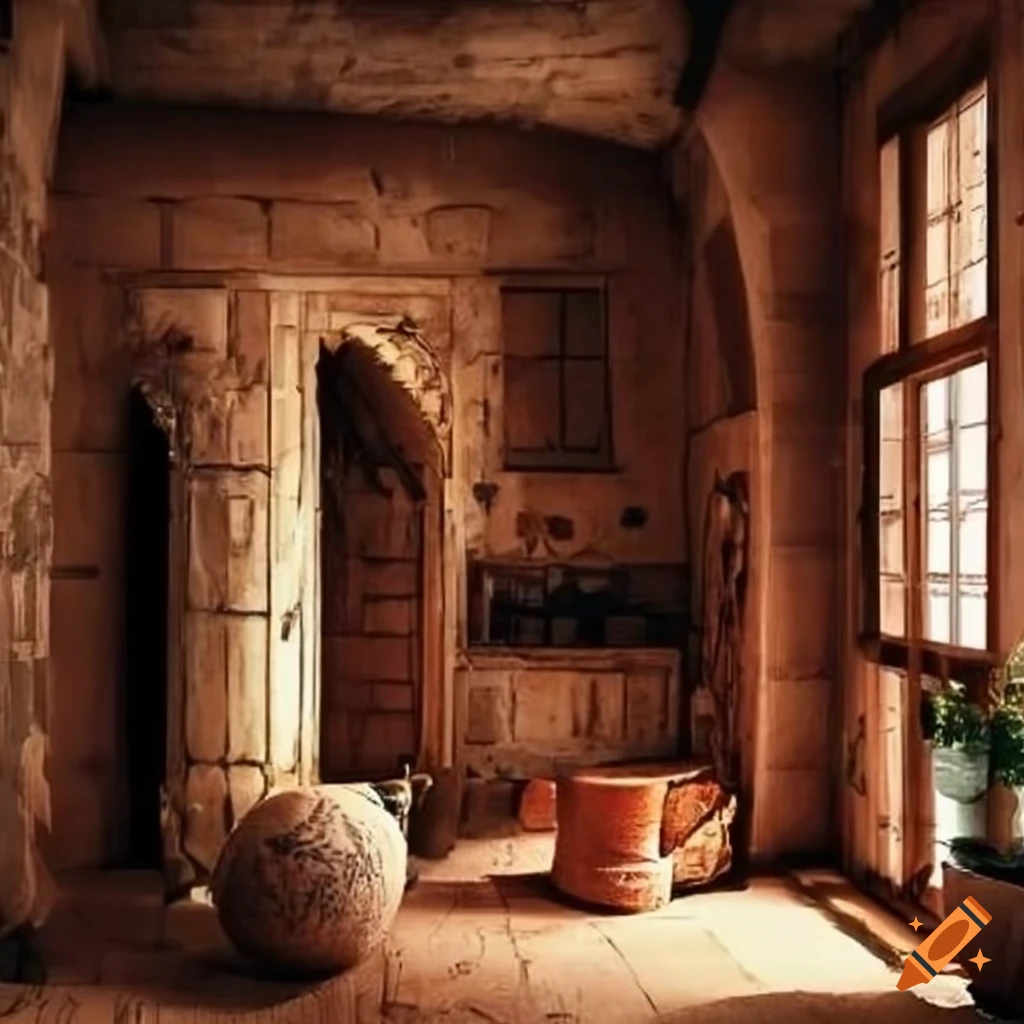 Interior of a house in palestine on Craiyon