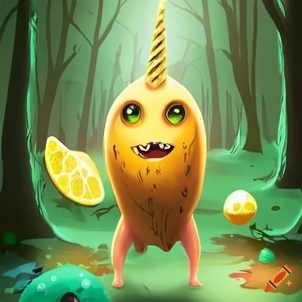 Exploring the forest with mythical creatures and a mutant lemon fruit ...