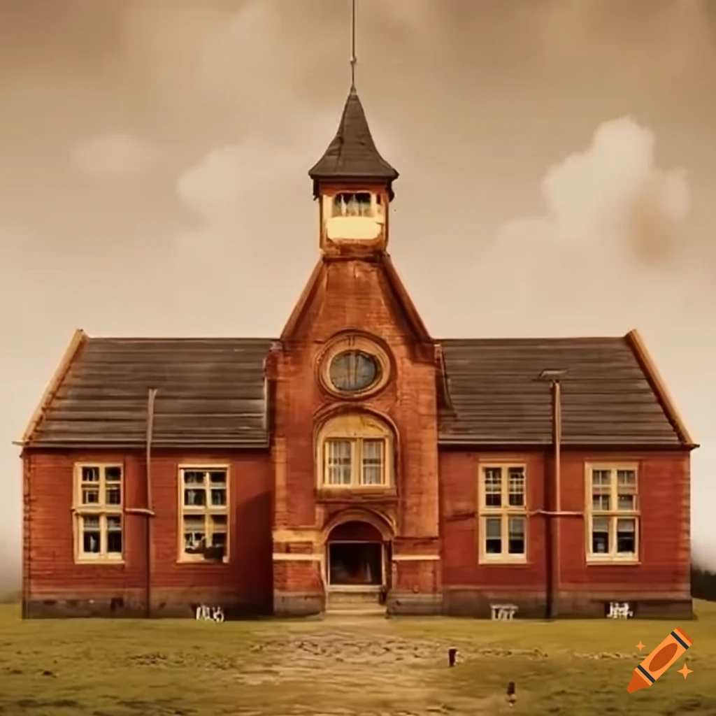 Vintage school building on Craiyon