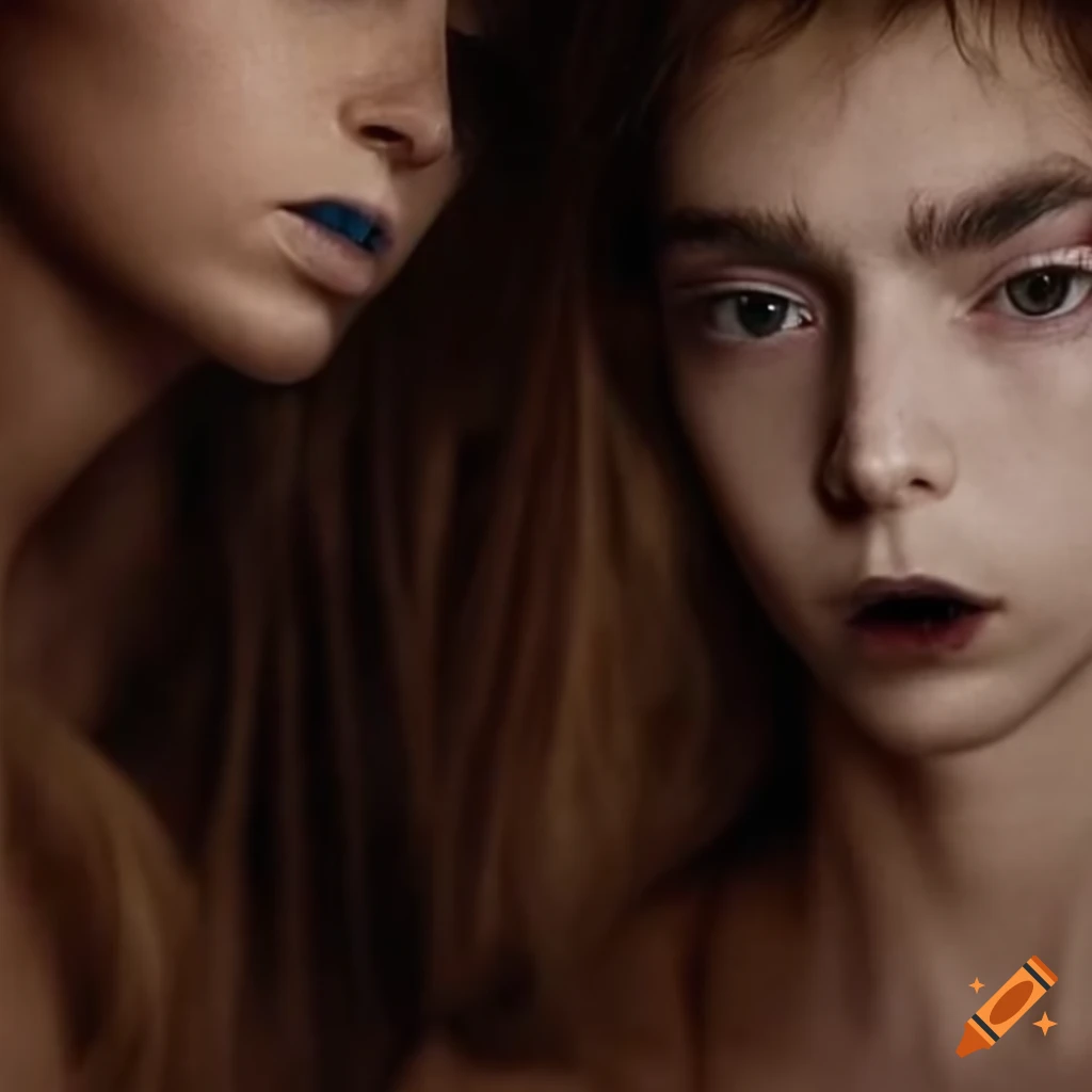 Models showcasing androgynous styles in a self-expression art ...