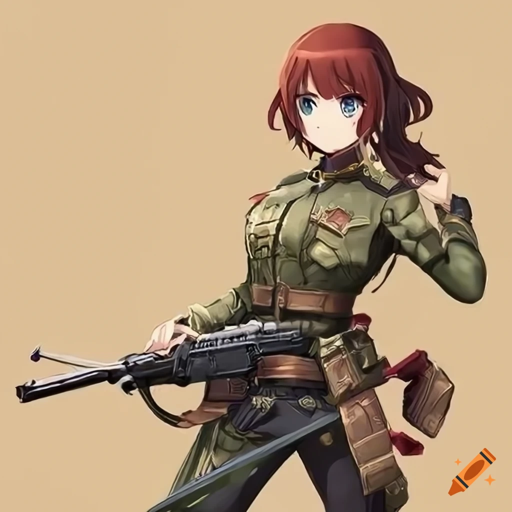 Anime military marshal with medals and royal weapons on Craiyon