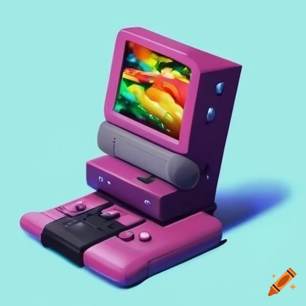 Glubo glab video game console similar to wii u on Craiyon