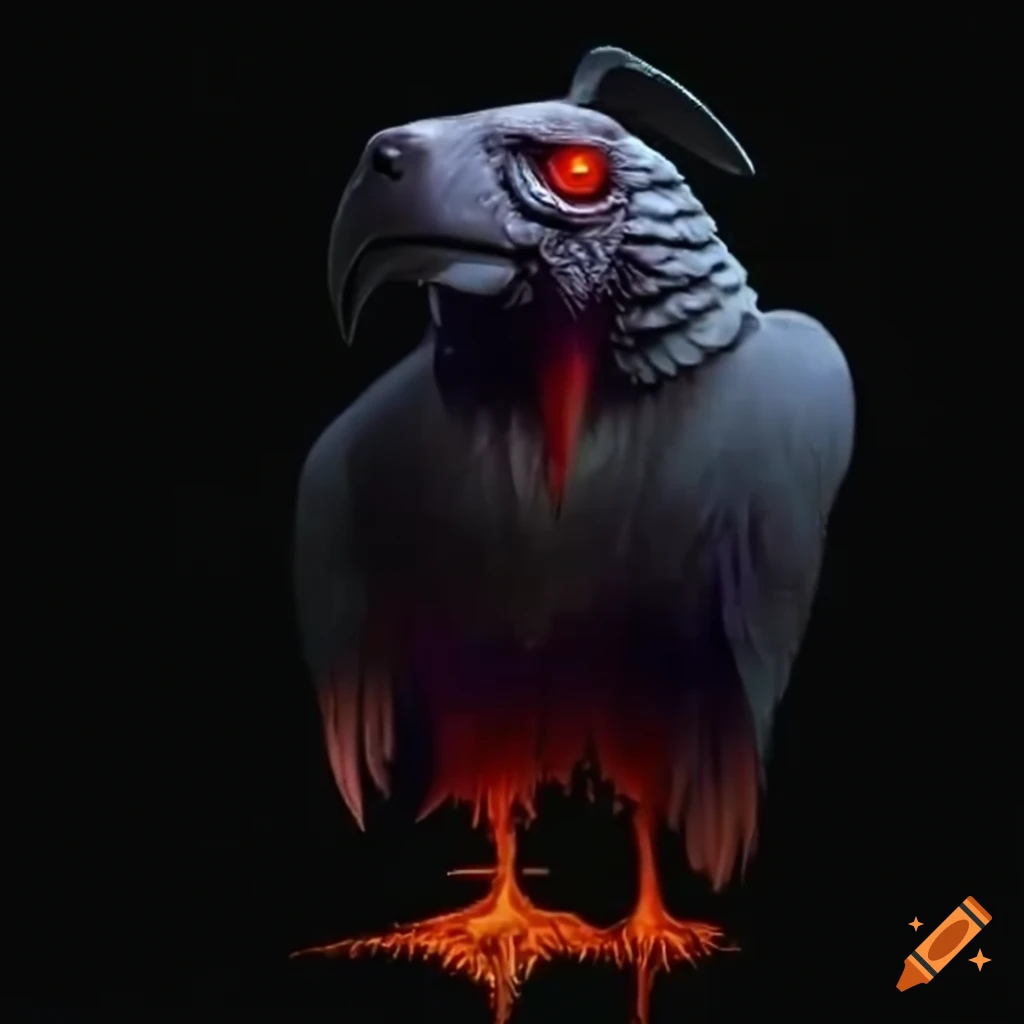 Evil condor meme krypto coin design on Craiyon