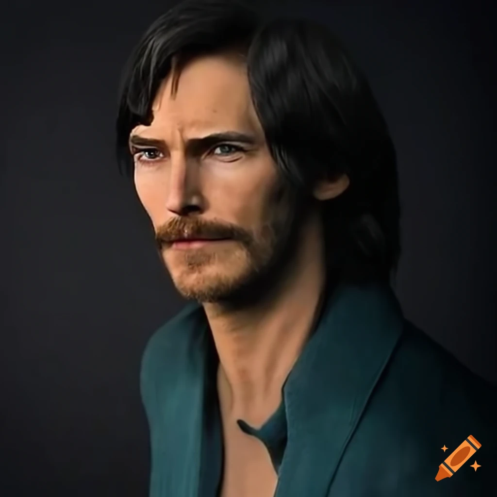 Actor chris pratt cosplaying as george harrison on Craiyon