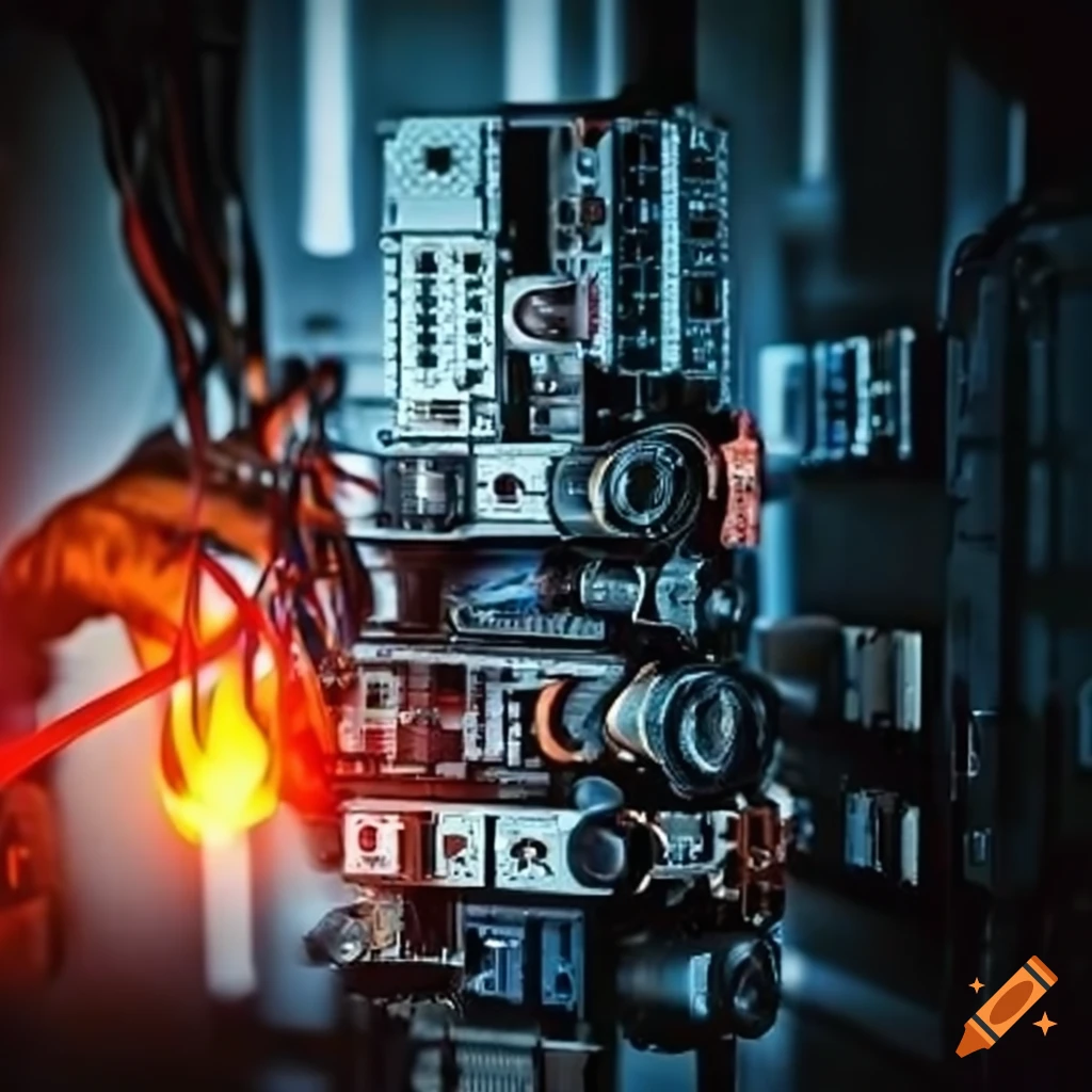 Electrical engineer working on Craiyon