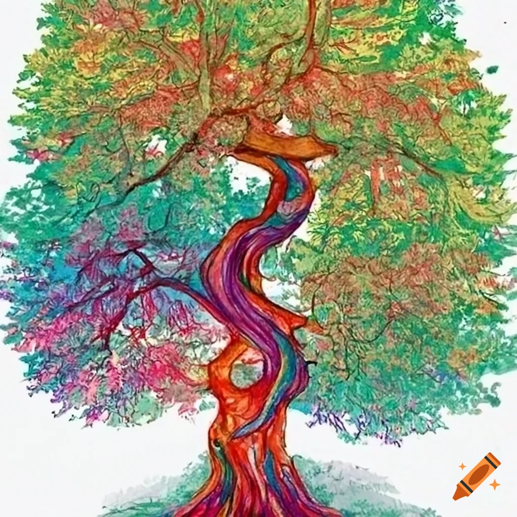 Ancient japanese style tree on Craiyon