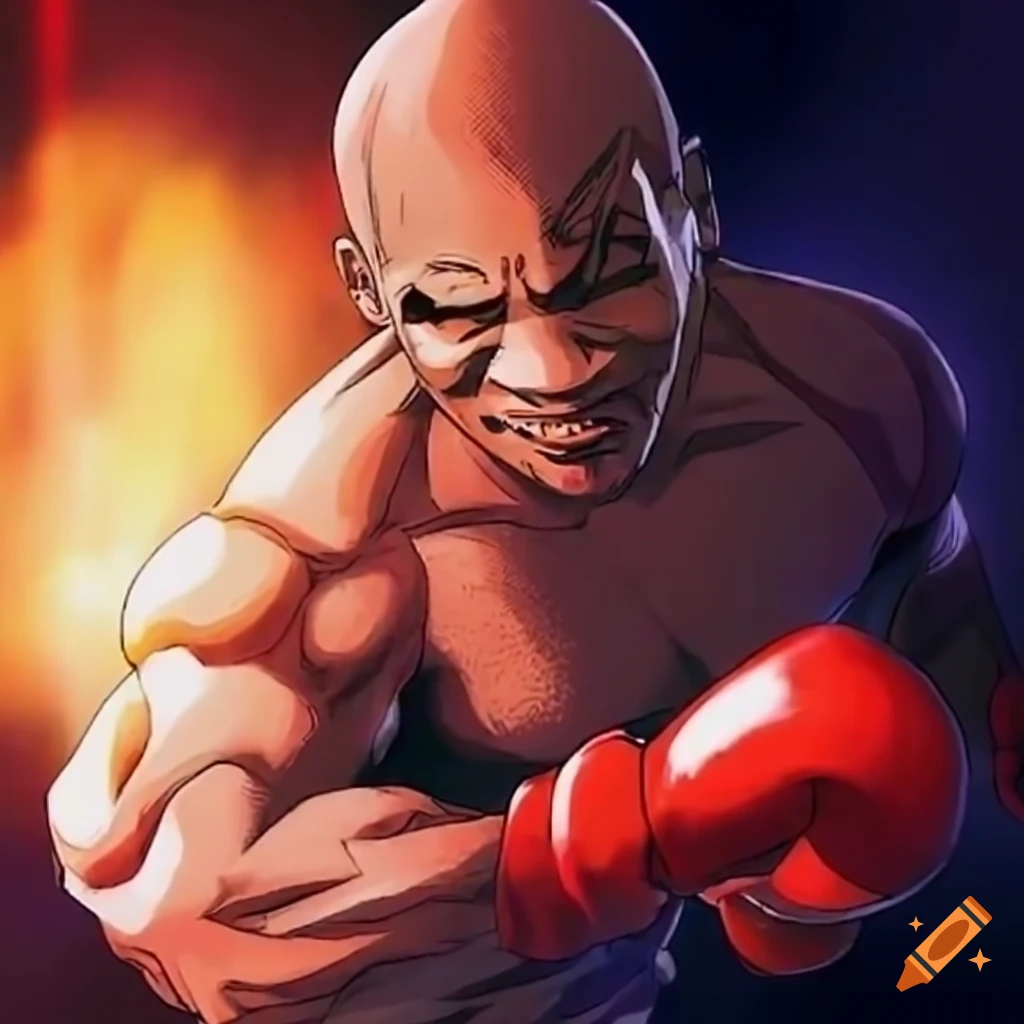 Anime character with exceptional boxing skills and iconic features on ...