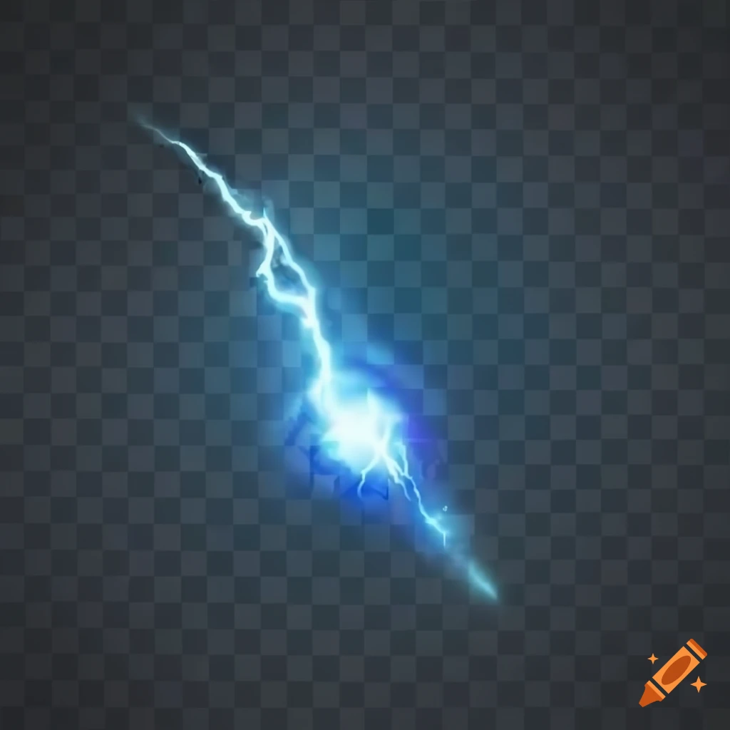 Realistic lightning comet spell icon on Craiyon