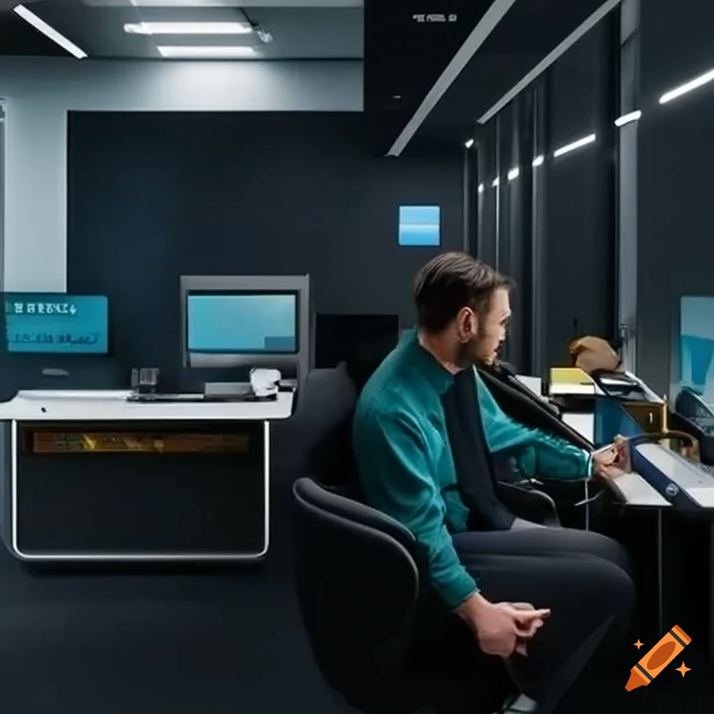 Innovative tech gadgets in a modern office setting on Craiyon