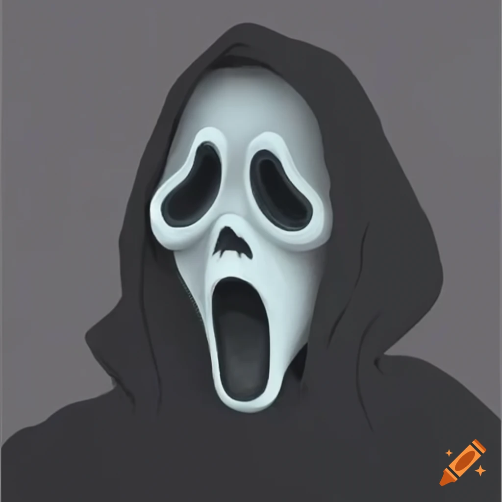 Ghostface character on Craiyon