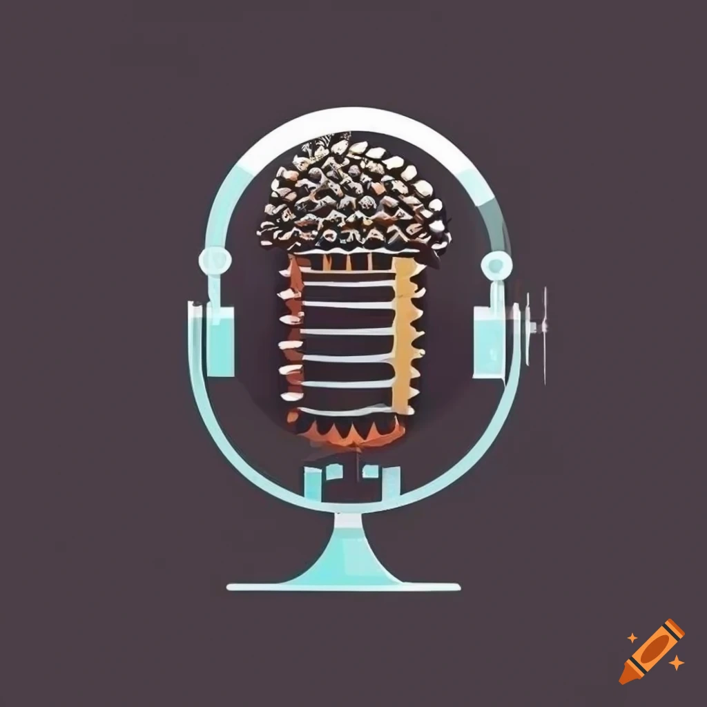 African podcast logo on Craiyon