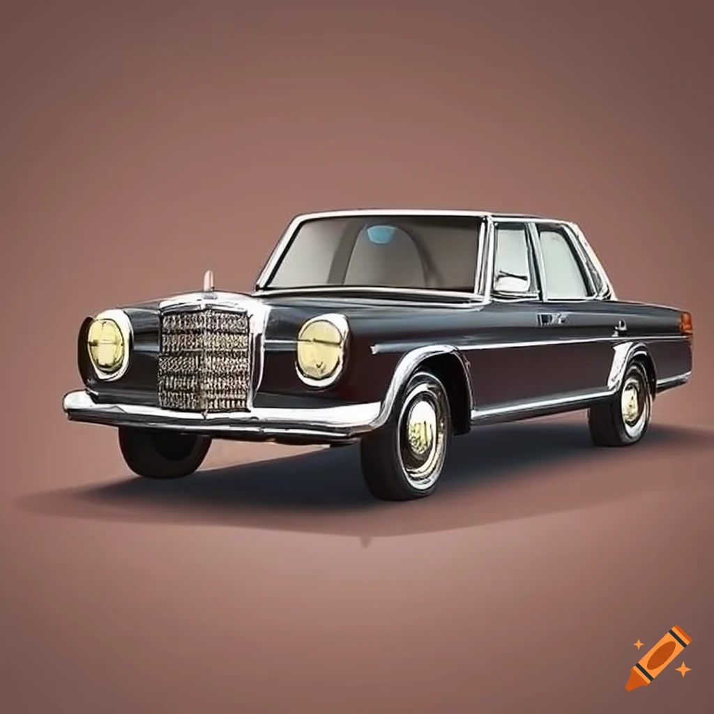 Classic w115 mercedes car on Craiyon