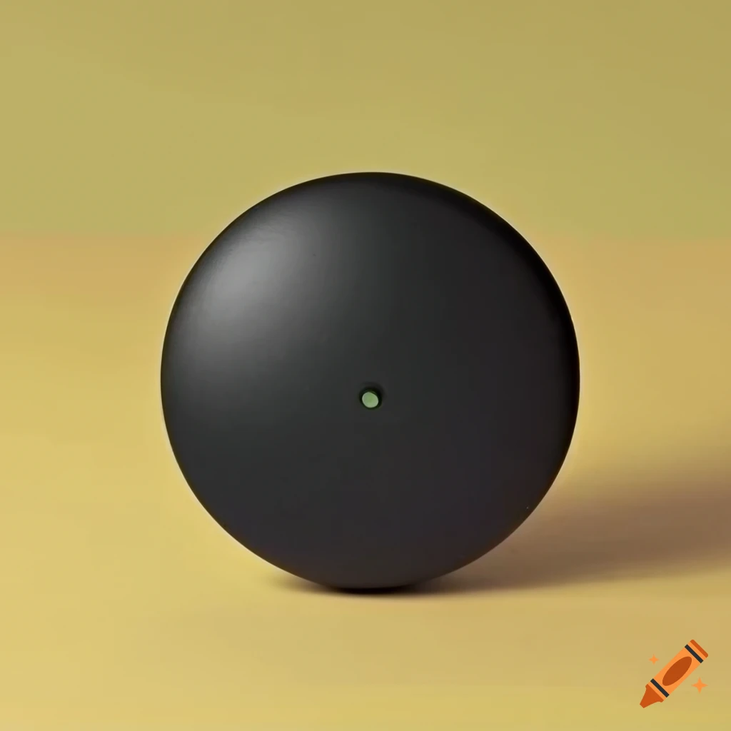 Small black circular device on a school desk on Craiyon