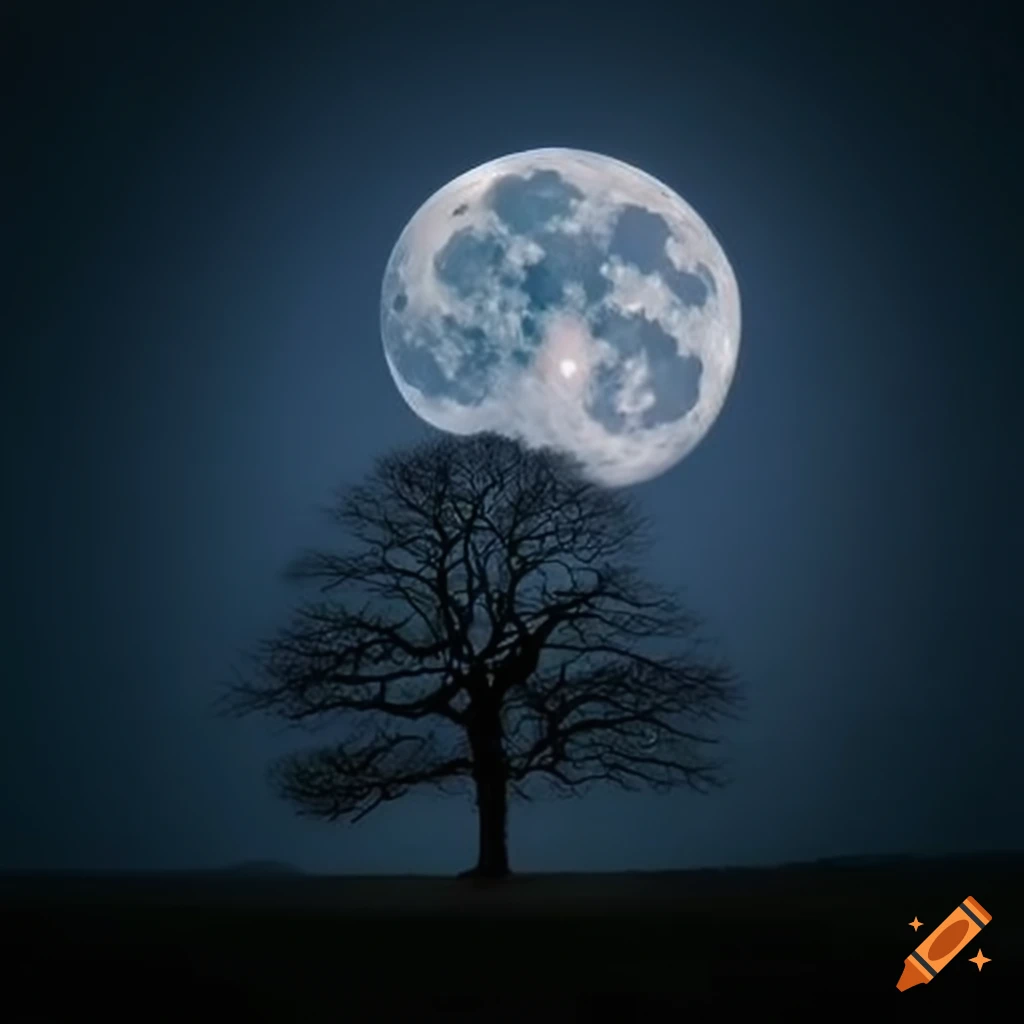 Tree on the moon on Craiyon