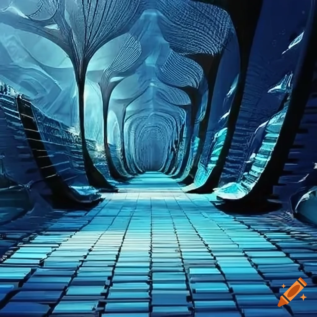 Futuristic pavements on Craiyon