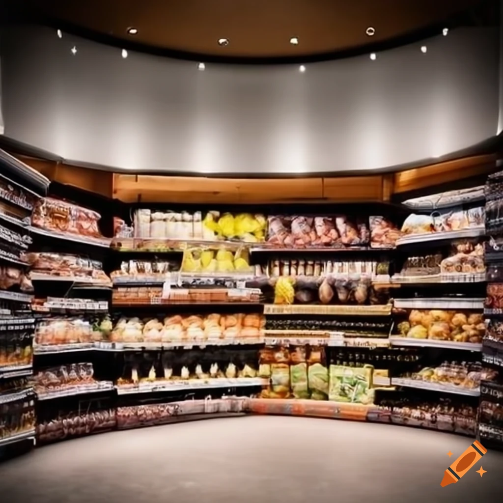 French specialty store corner inside a carrefour grocery store on Craiyon