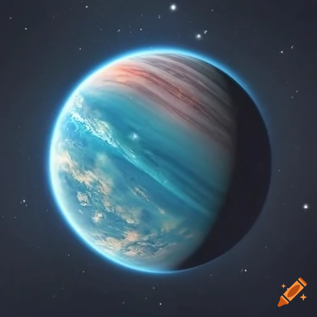 Planets in outer space on Craiyon