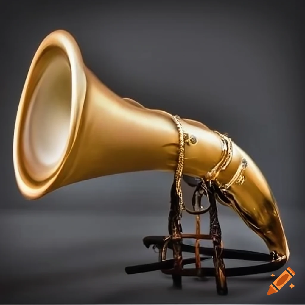 Golden magic horn on Craiyon