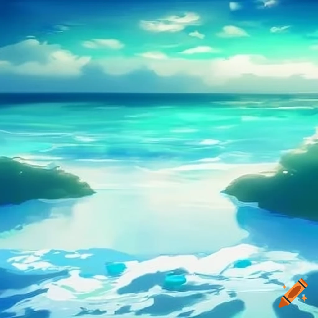 Vast land by the ocean on Craiyon