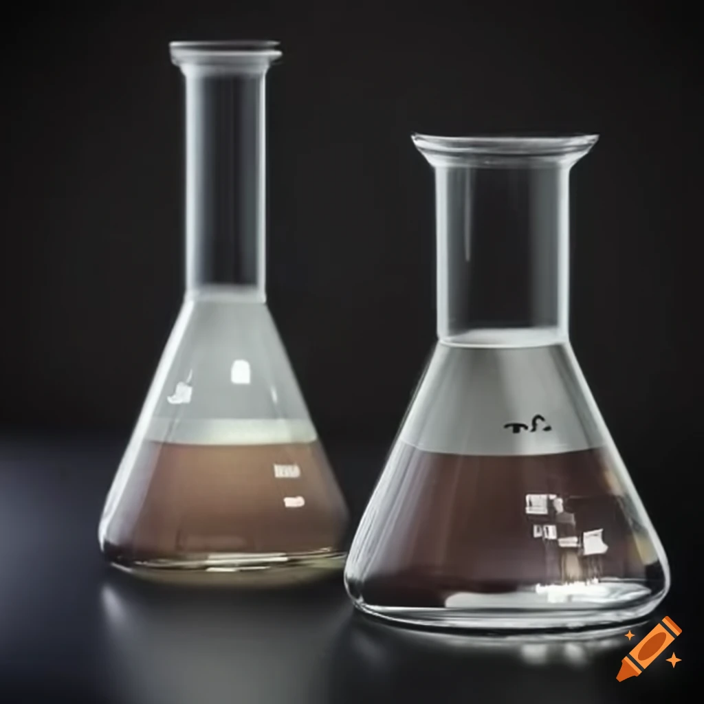 Erlenmeyer flask with E.coli cells on Craiyon