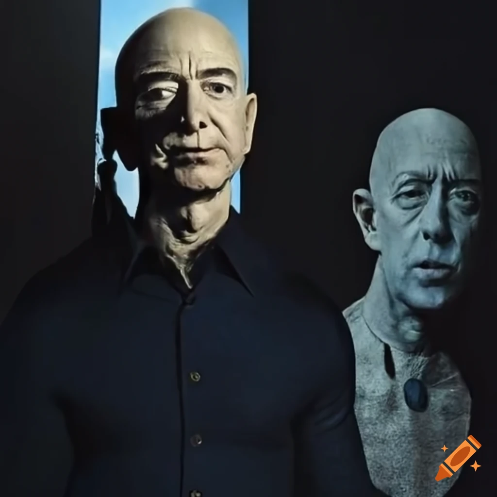 Jeff bezos art by zdzislaw beksinski on Craiyon