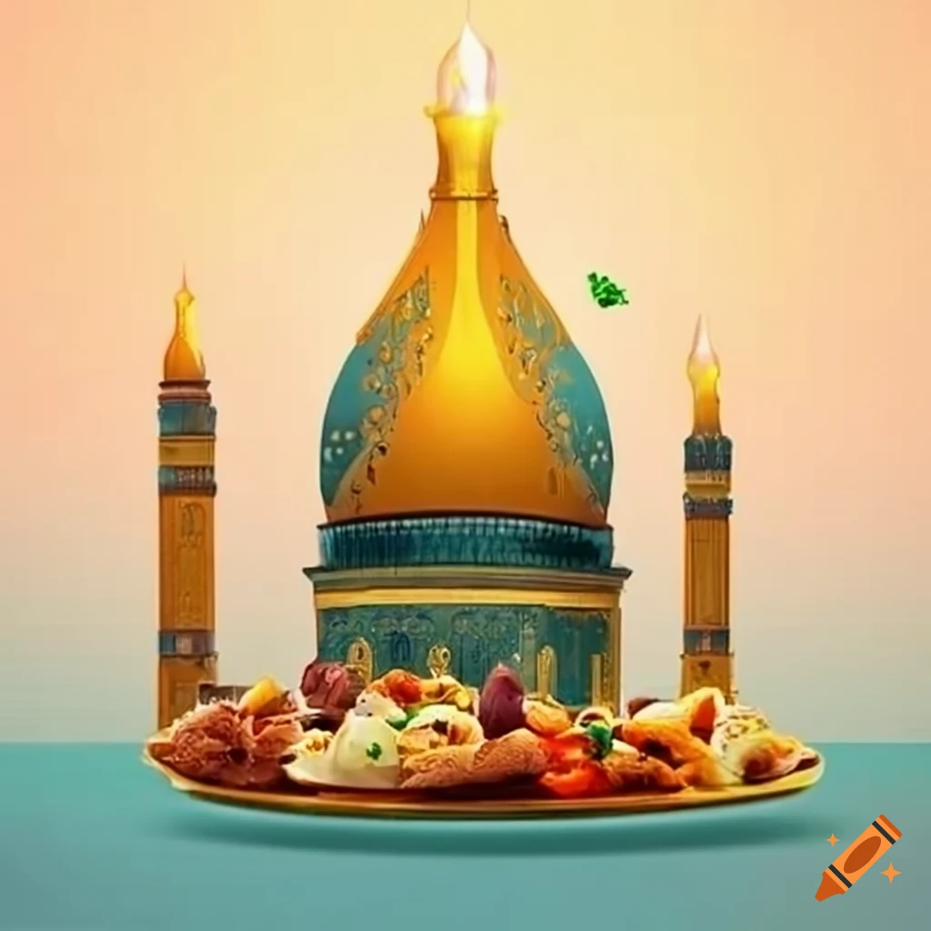 Ramadan feast for eid al-fitr celebration on Craiyon