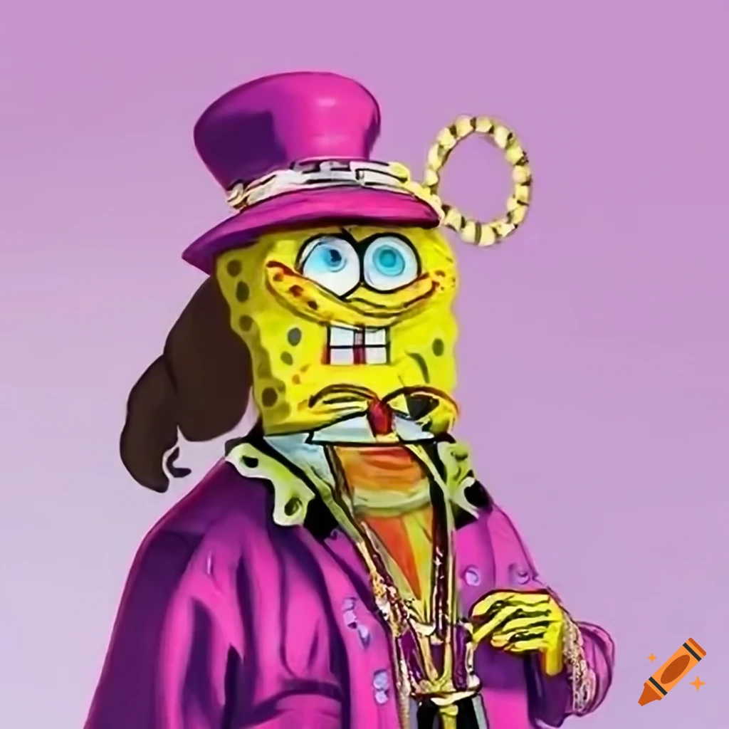 Cartoon character in urban setting flipping patties with unique attire ...