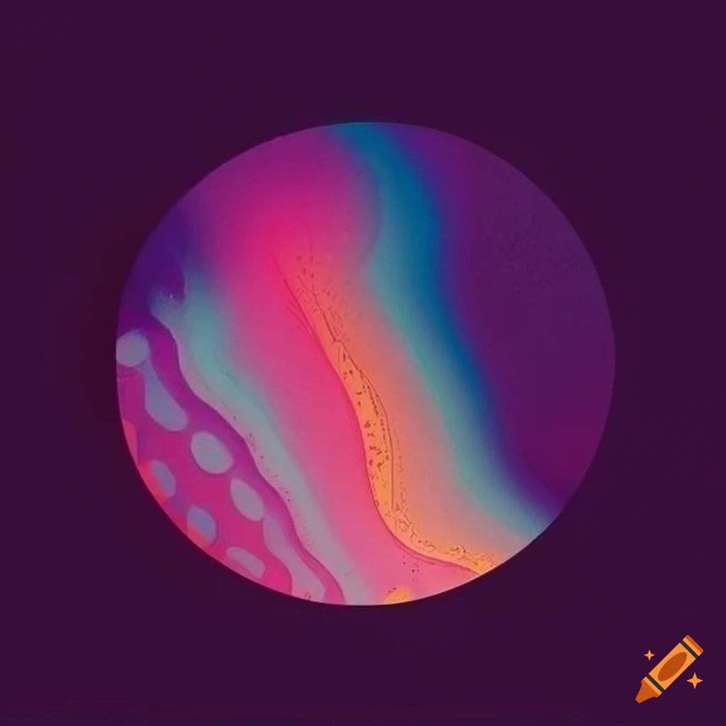 Retro album cover with Vapor Wave aesthetic geometric pattern on Craiyon