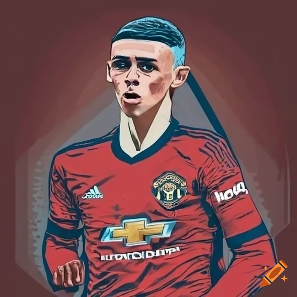 Phil foden manchester united fan on Craiyon