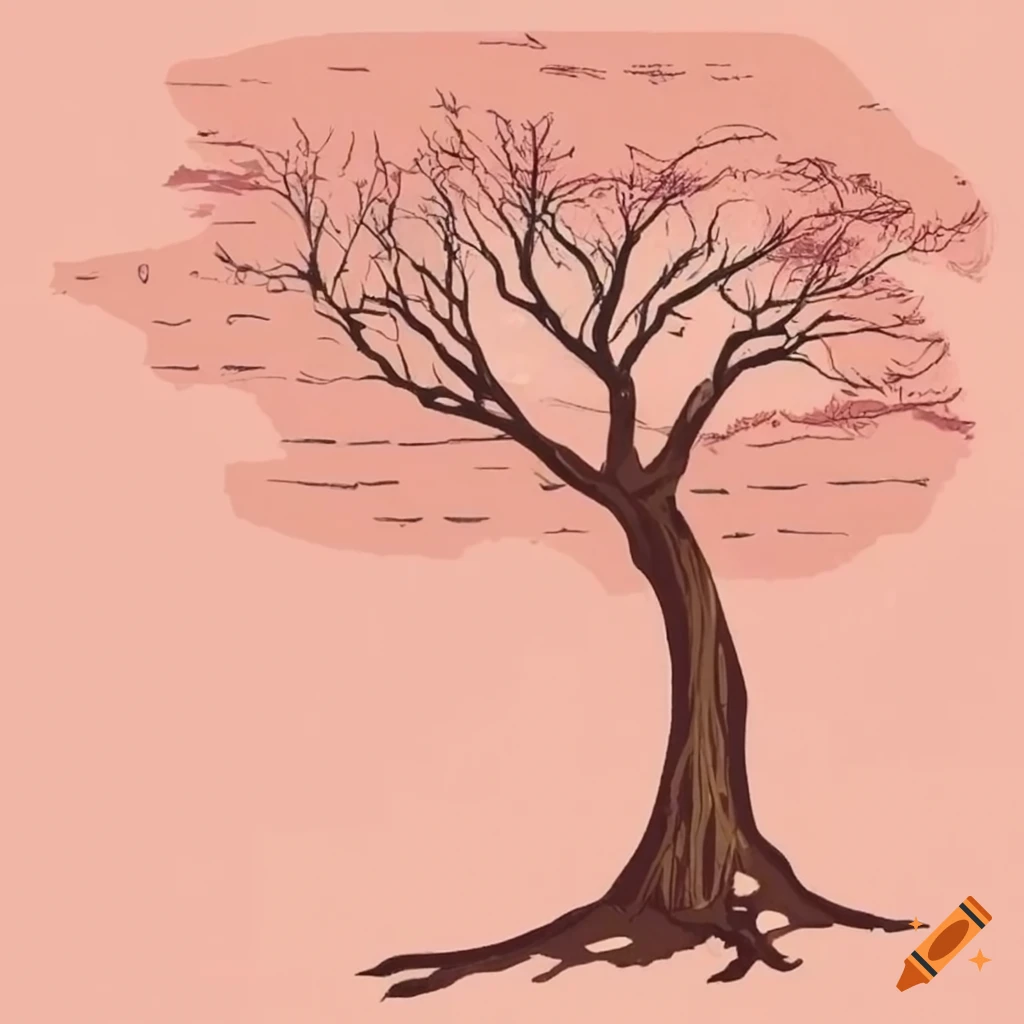Ancient japanese style tree on Craiyon