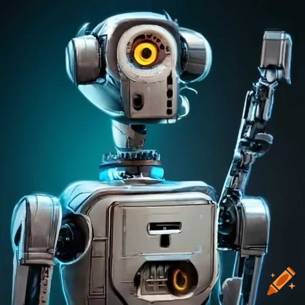 Mechanical dieselpunk robot on Craiyon