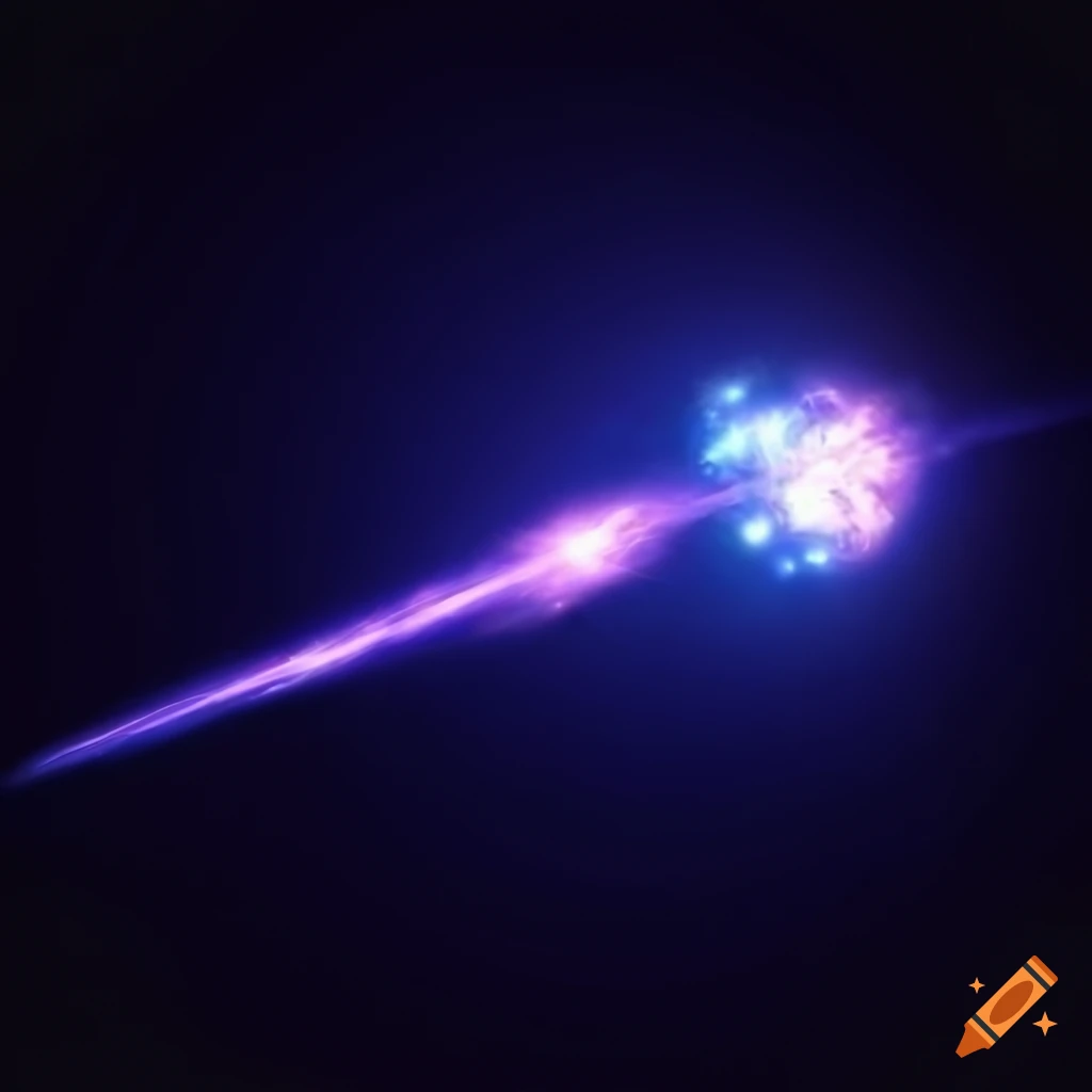 Electric comet spell icon in realistic style on Craiyon