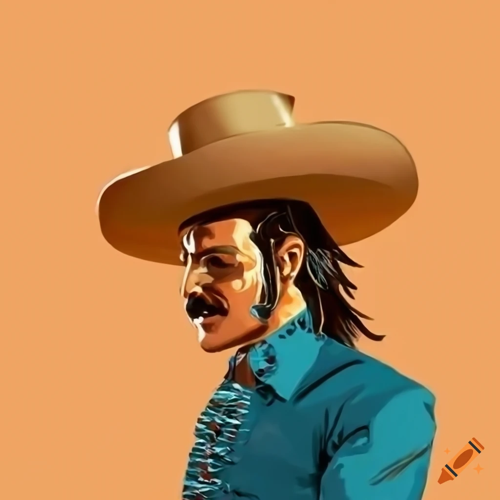 Mexican cowboy with mullet on Craiyon