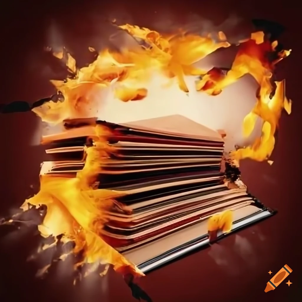 Exploding book in high resolution on Craiyon