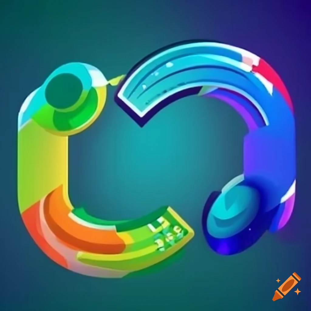 Technology company logo with a remote control on Craiyon