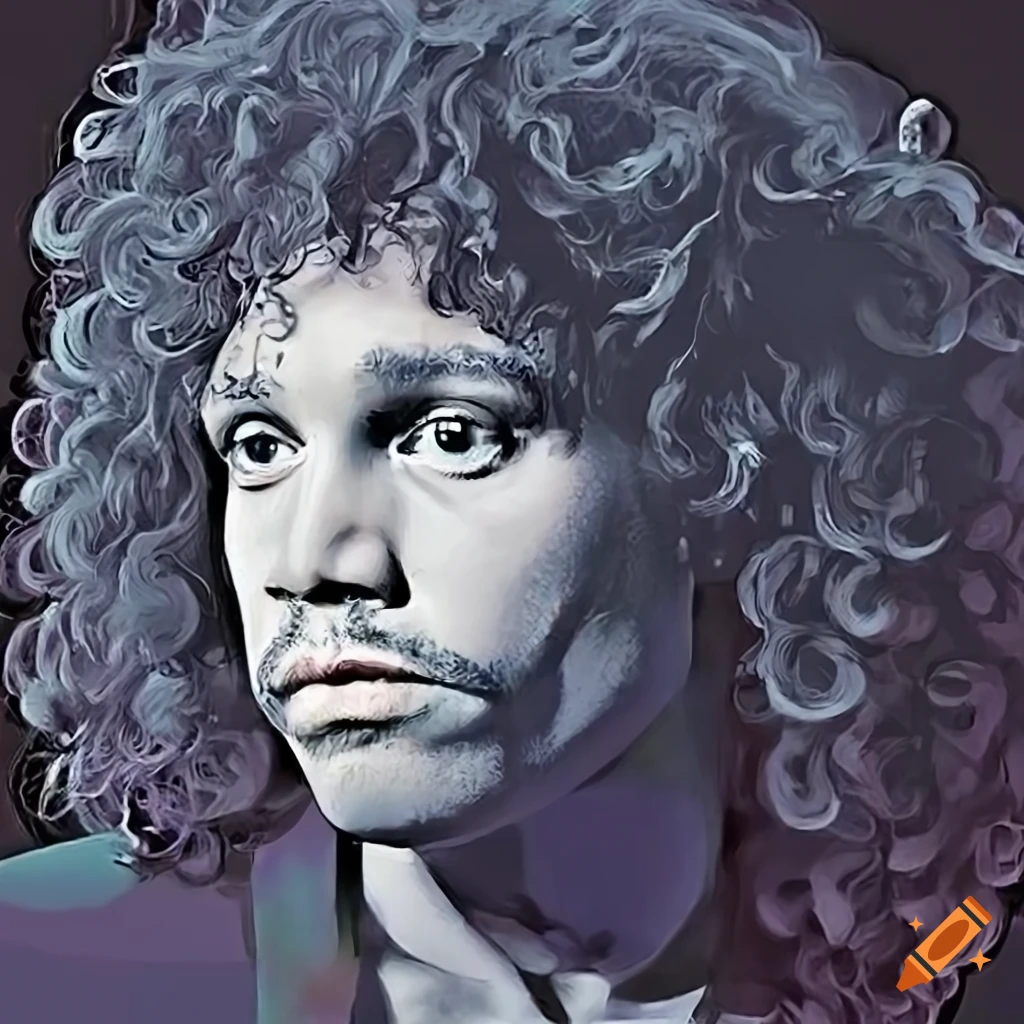 Fusion of jim morrison and jimi hendrix faces with curly hair on Craiyon