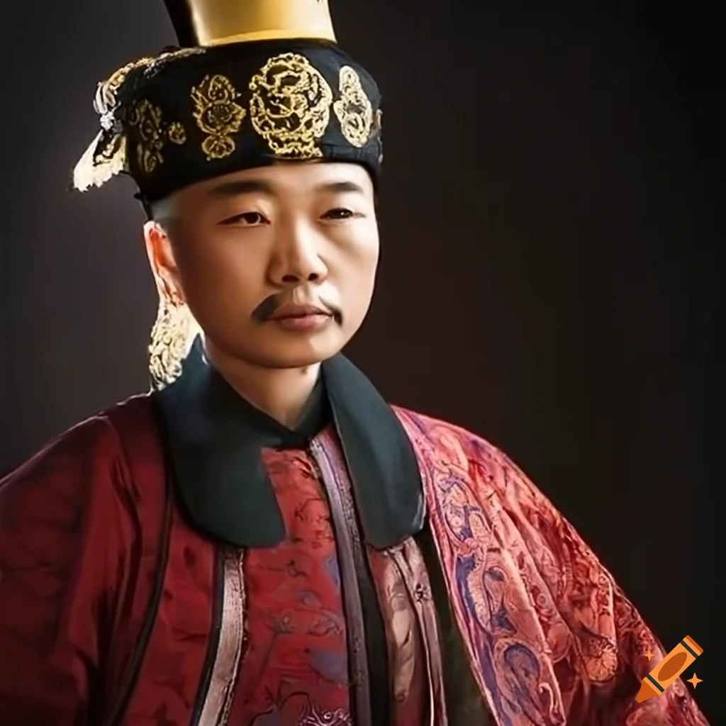 Elegantly dressed chinese nobleman with a regal expression on Craiyon