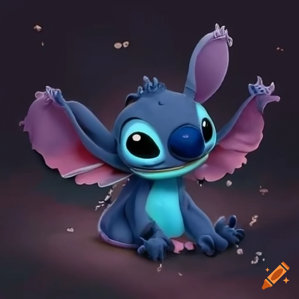 Stitch character from a popular animated movie on Craiyon