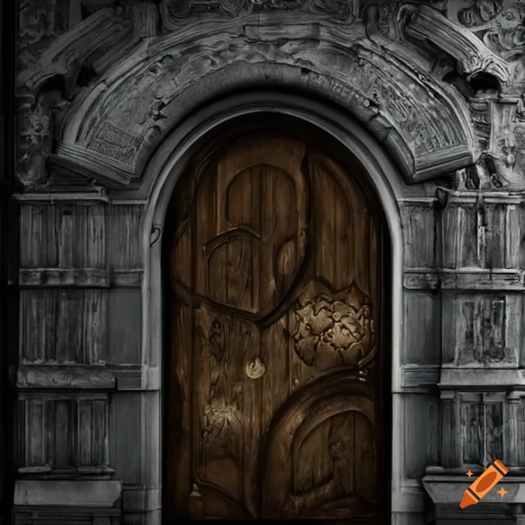 Magical fantasy door on Craiyon