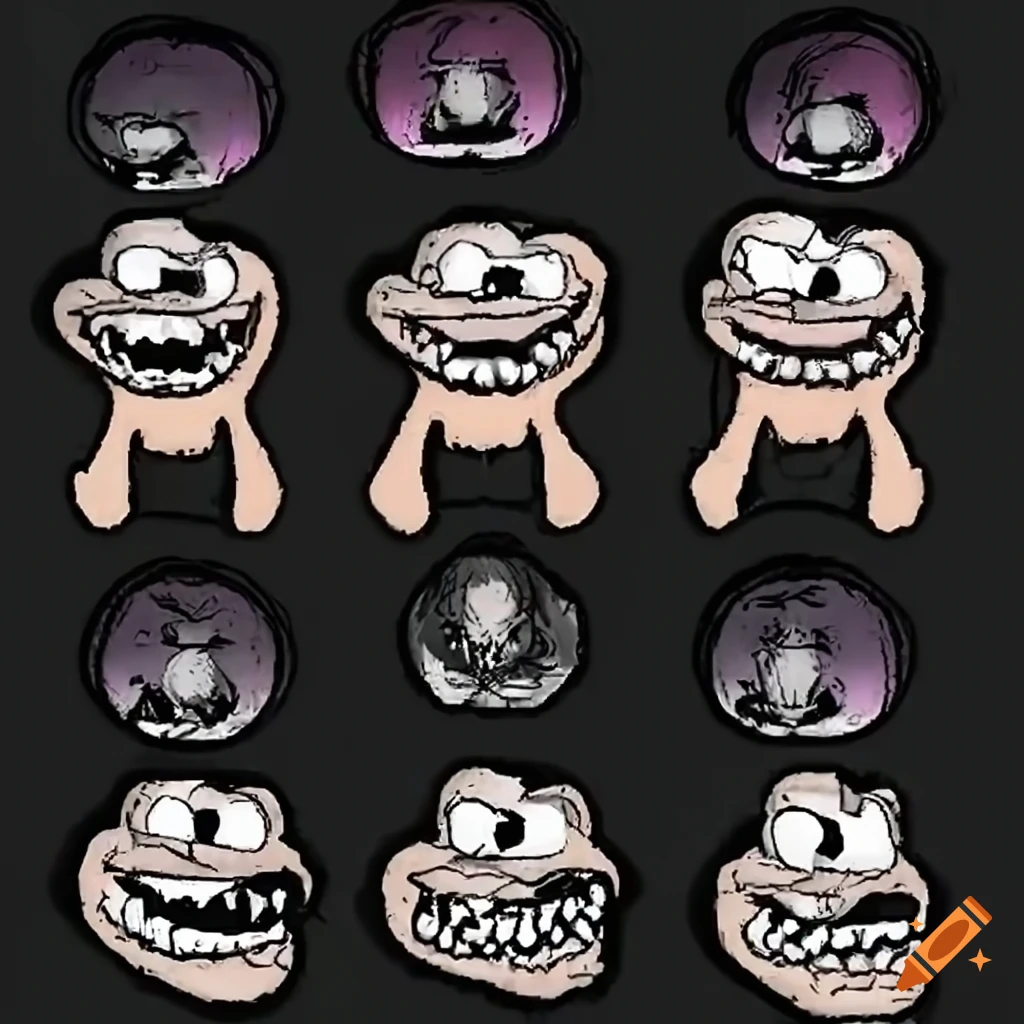 Distorted trollface in uncanny purgatory on Craiyon