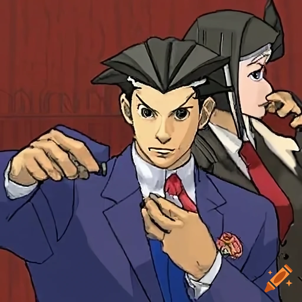 Ace attorney on Craiyon