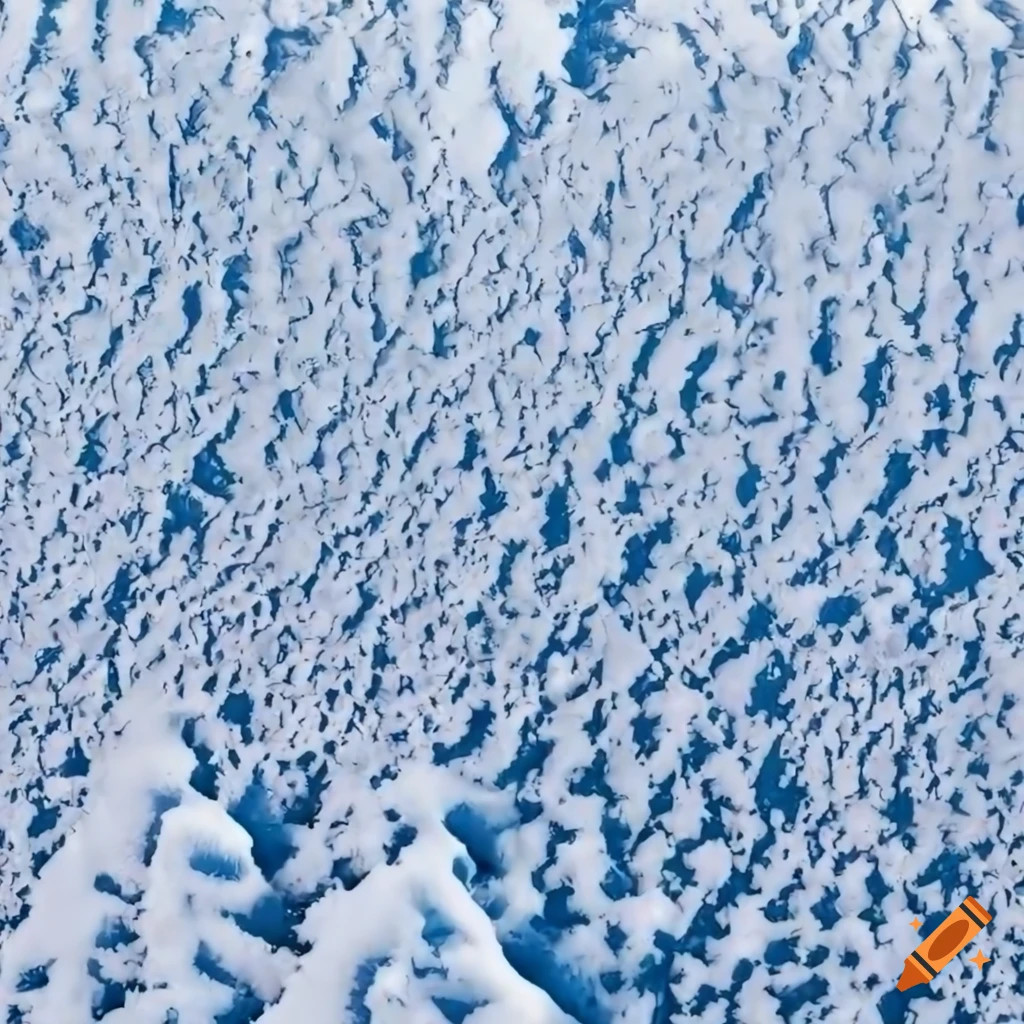 High-resolution texture of packed snow on Craiyon