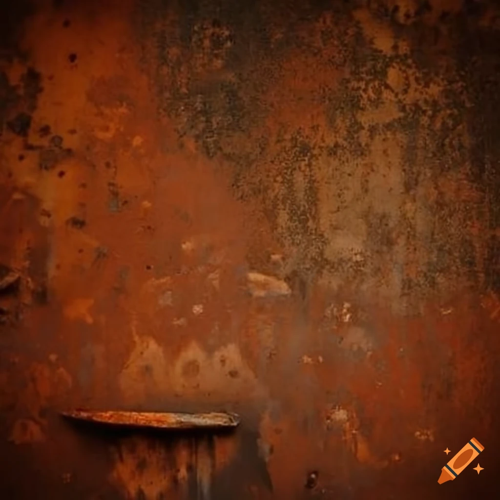 Rusty metal texture on Craiyon