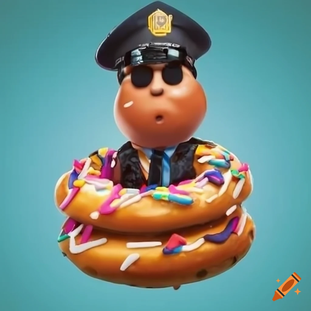 Donut police humorous concept on Craiyon