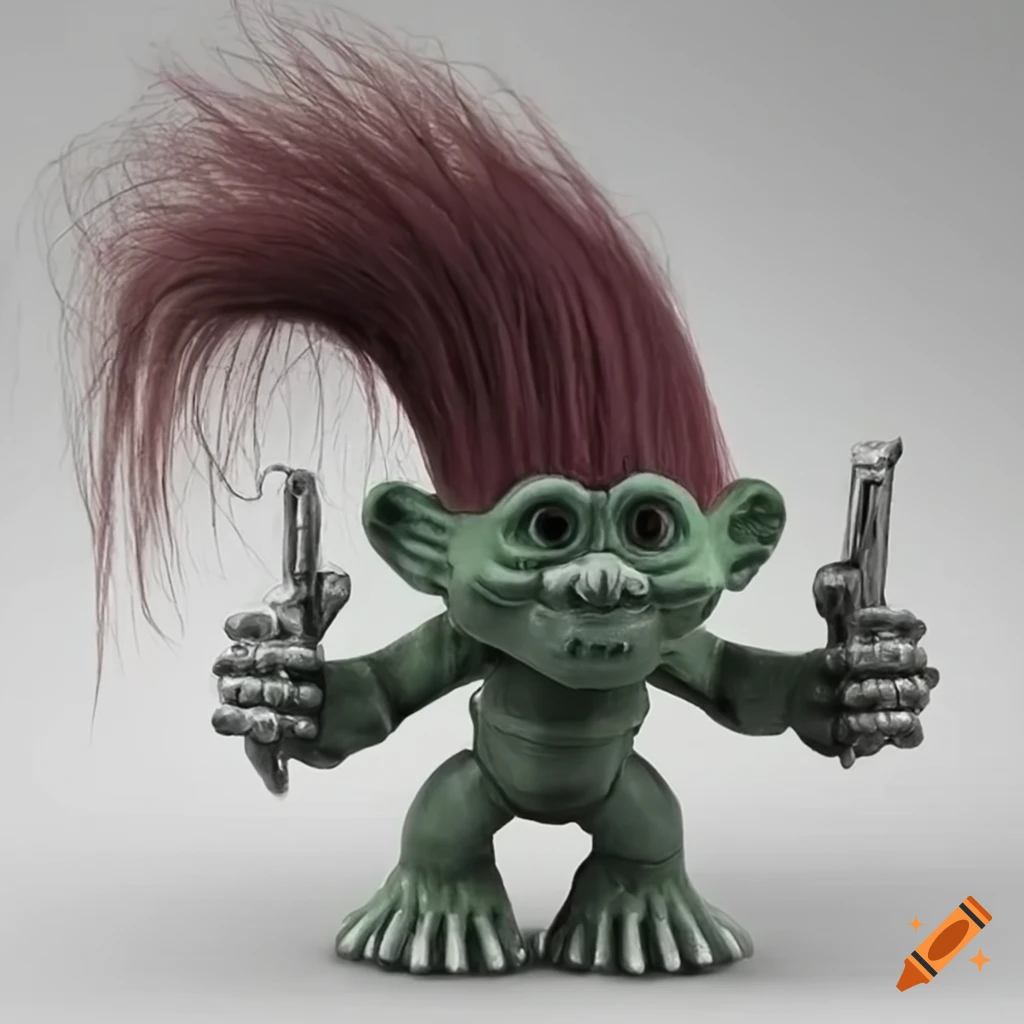 A troll with cyborg enhancements on Craiyon