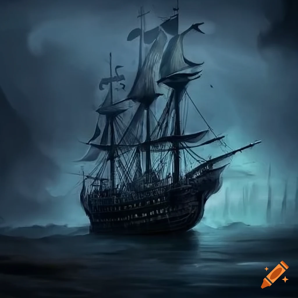 Ghost ship on Craiyon