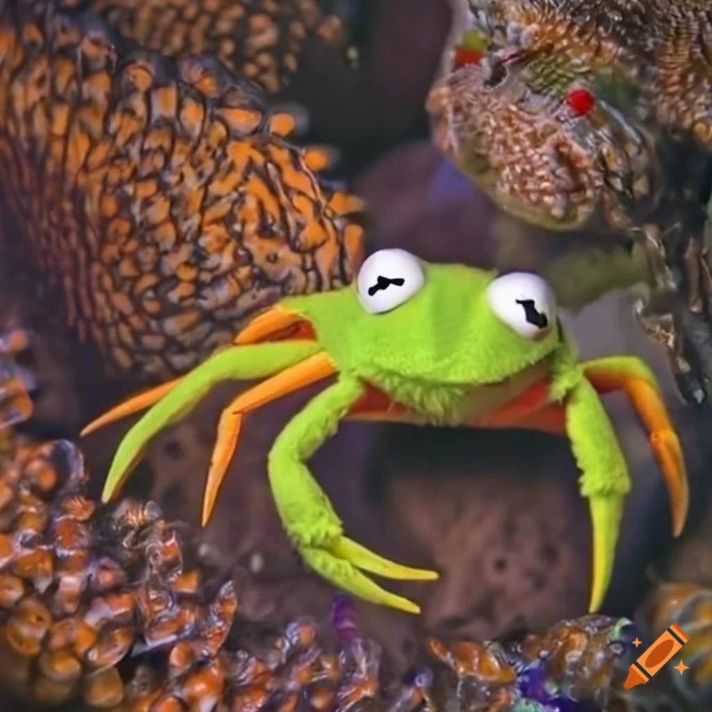 Kermit the crab on Craiyon